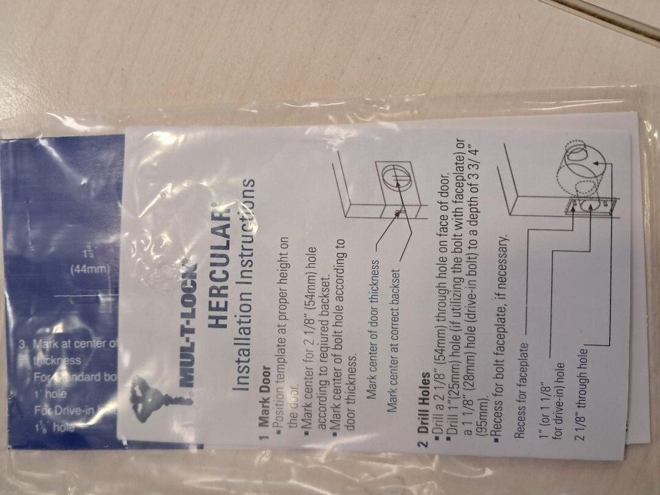 MUL-T-LOCK HERCULAR DEADBOLT - INTERACTIVE+/Single Cylinder /With 3 ...