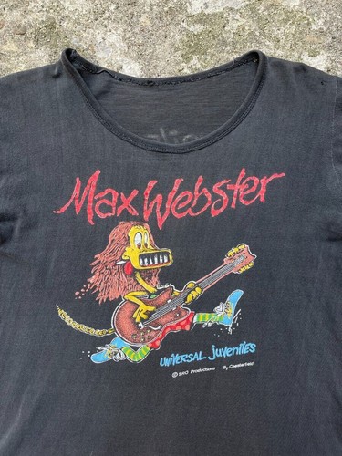 Vintage 1981 Max Webster Universal Juveniles Tour Graphic Band T-Shirt ...