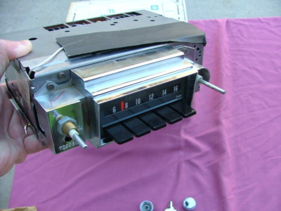 1967 Chevy Impala push-button transistor AM radio, NOS! 986846 Caprice ...