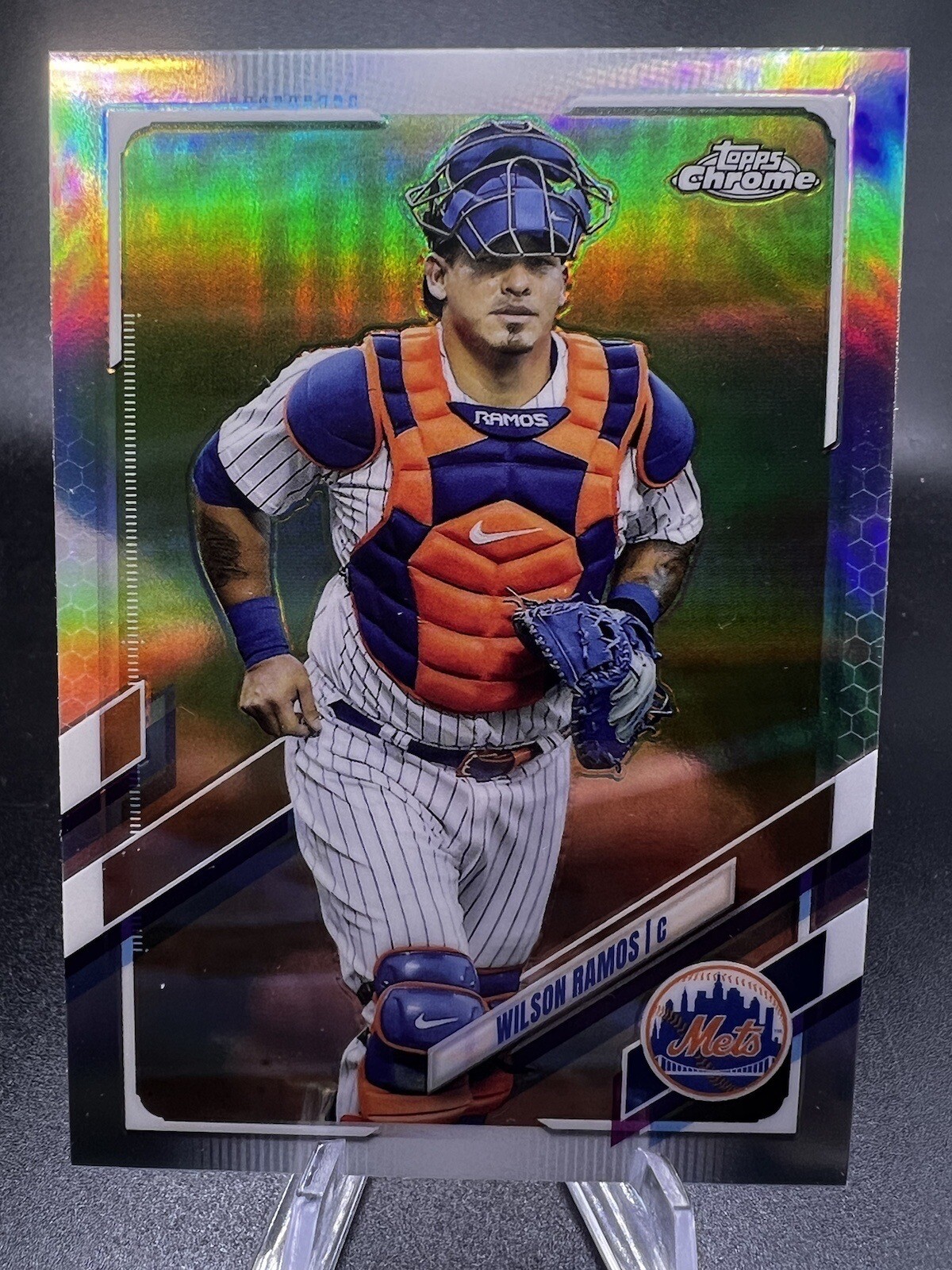 2021 Topps Chrome Wilson Ramos #197 Refractor New York Mets | eBay