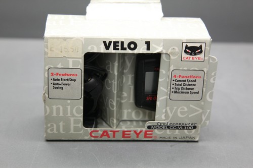 CAT EYE - VELO 1 - Cyclo-Ordinateur - 4 Fonctions - Model CC-VL100 ...