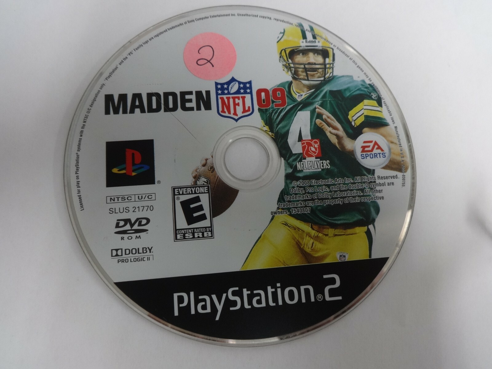 Madden NFL 09 Sony Playstation 2 PS2 Game Disc Only Free Ship | eBay