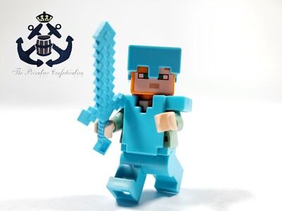 LEGO Minecraft Minifigure Alex + Diamond Armor min051 From Mountain ...
