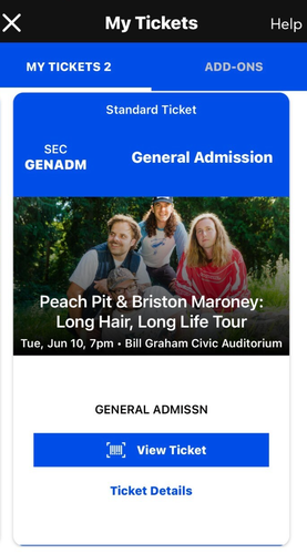 Briston Maroney & Peach Pit Concert Tickets | eBay