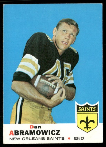 Dan Abramowicz 1969 Topps #36 RC New Orleans Saints EX | eBay