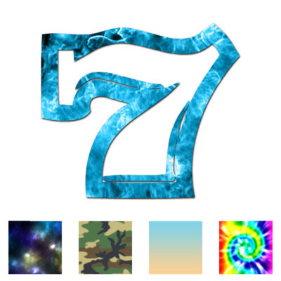 Lucky 7 Seven - Vinyl Decal Sticker - Multiple Patterns & Sizes ...