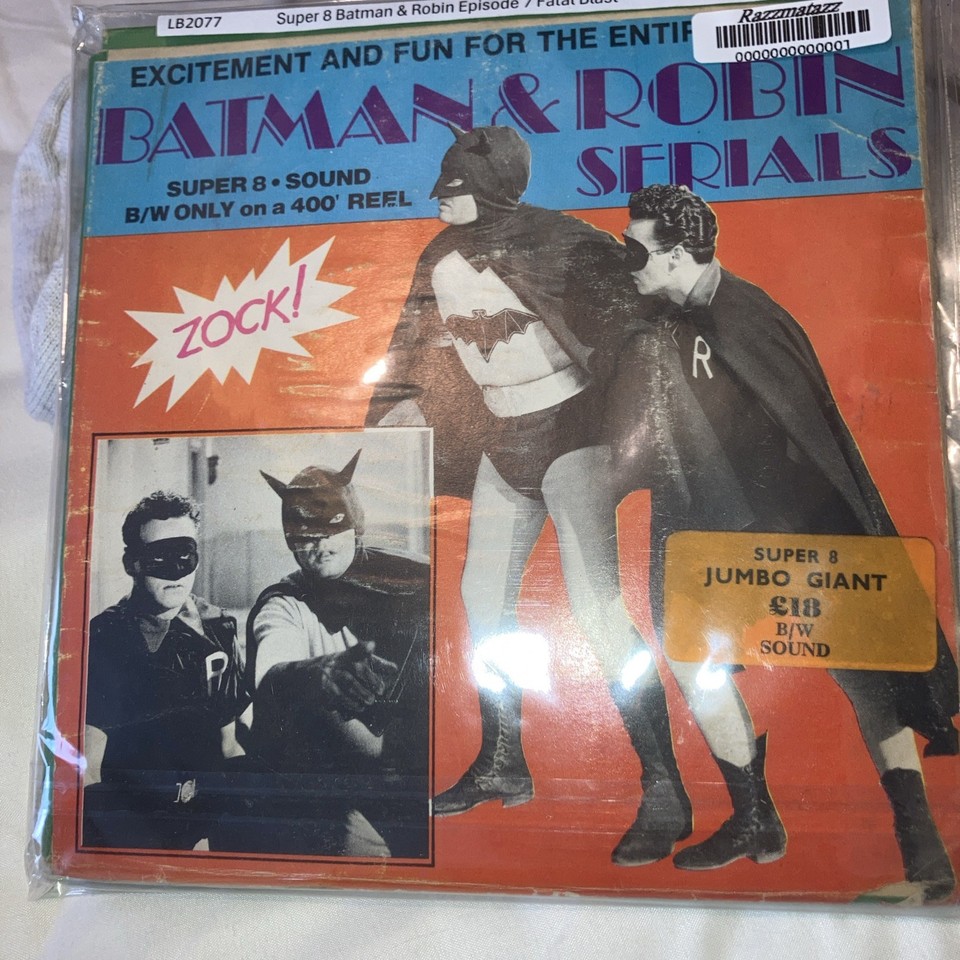Batman & Robin Serials: ROBIN MEETS WIZARD Super 8mm SOUND B&W 7" Reel ...