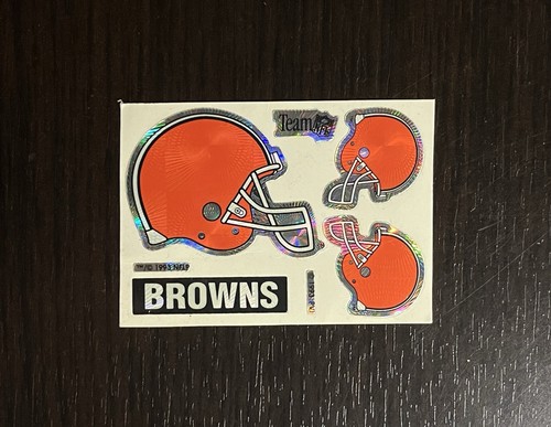 CLEVELAND BROWNS 1993 Team NFL Foil Vending Sticker Card! Rare Find! | eBay