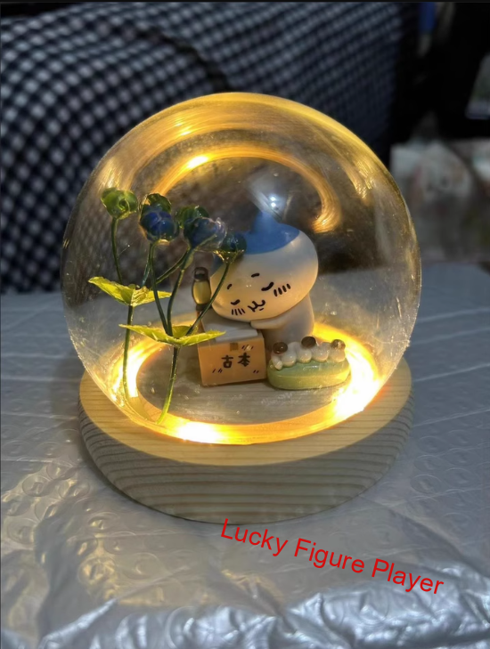 Chiikawa Hachiware Usagi Figure Crystal Ball Night Light Small Table ...