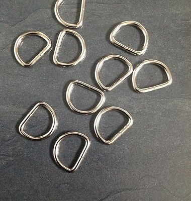 High Quality Welded Metal D Rings 25mm X 20 Ideal straps leads etc | eBay