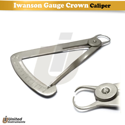 Iwanson Dental Gauge Crown Caliper Measuring Diamond Jewelers ...