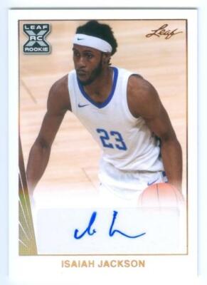 ISAIAH JACKSON "XRC AUTOGRAPH CARD" LEAF MEMORIES BASKETBALL 2022 | eBay