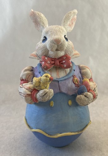 Vintage Easter Bunny Roly Poly Figure | eBay