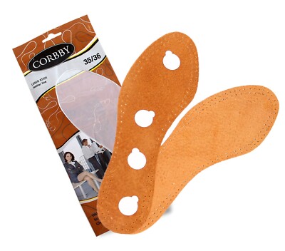 Leder Stick - Self-Adhesive Leather Insoles - Inserts Shoes Boots ...