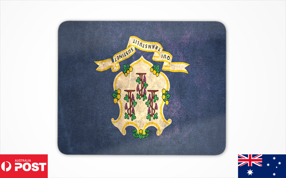 MOUSE PAD DESK MAT ANTI-SLIP|CONNECTICUT US AMERICAN FLAG | eBay