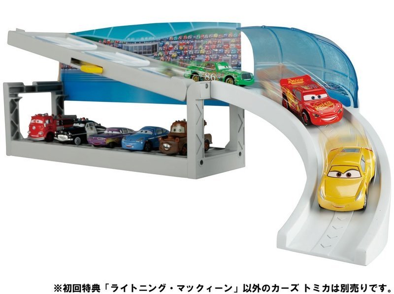 Disney Cars Tomica Round and Racing! 2way Circuit First Edt + lightning ...