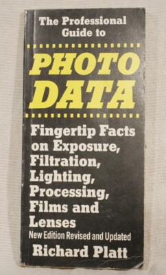 Professional Guide to Photo Data by Richard Platt, March 1991 edition ...