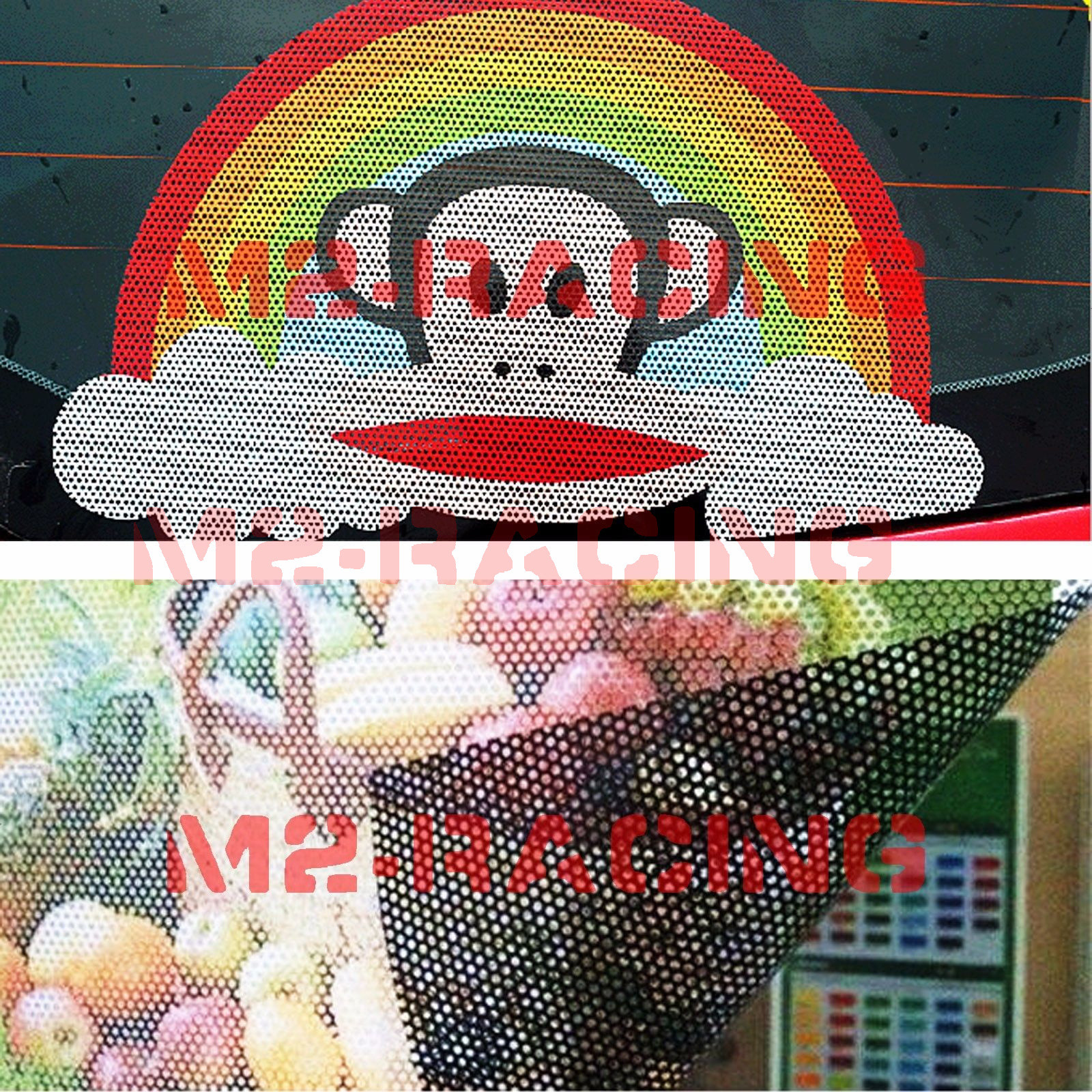 11 Sizes Perforated One Way Vision White Print Media Vinyl Privacy ...