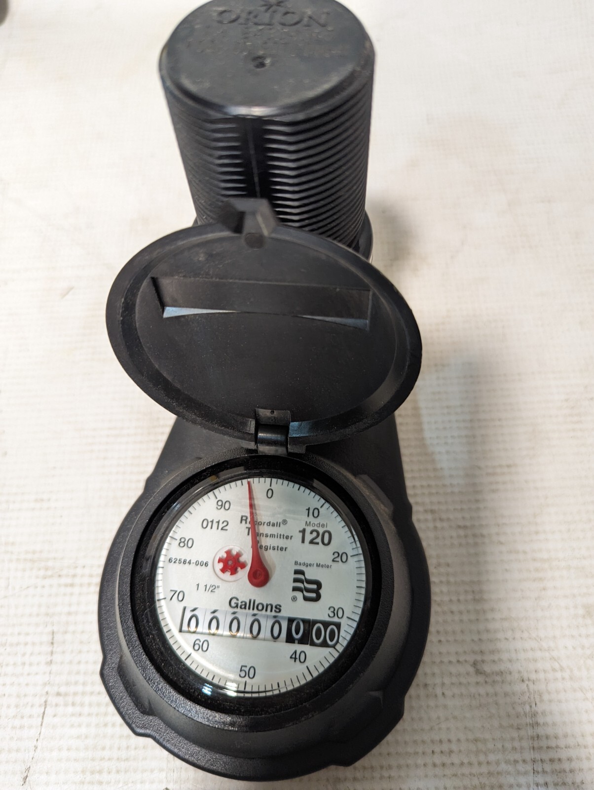 Badger Model 120 1-1/2” Water Meter Register Gallon RTR M120 - Free ...