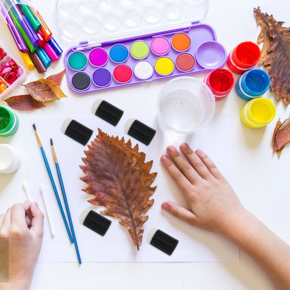 32pcs Craft Finger Sponge: Finger Painting Sponge Daubers with Storage ...