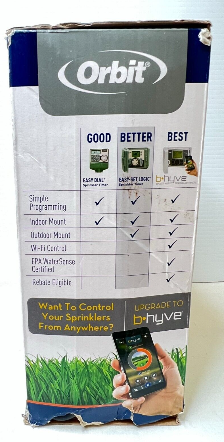 Orbit 6-Station Sprinkler Station Timer Digital Easy-Set 57896 (3 ...