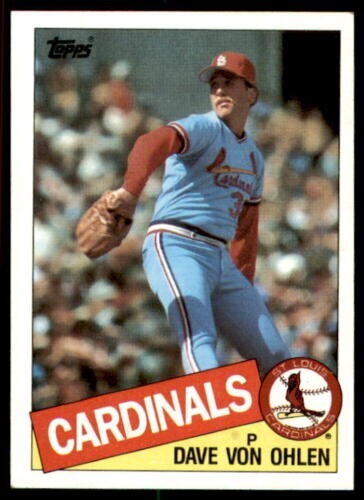 1985 Topps #177 Dave Von Ohlen Pitcher Saint Louis Cardinals FREE ...