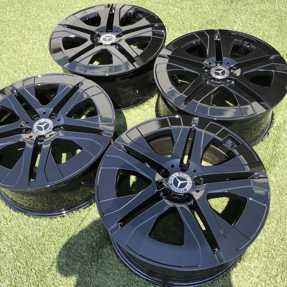 20 GLS WHEELS OEM STOCK MERCEDES GLS450 GLS550 GLS580 GLE 450 BLACK ...