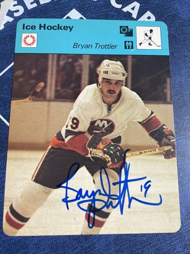1977 Sportscaster BRYAN TROTTIER SIGNED IN PERSON w/ COA From Card Show ...
