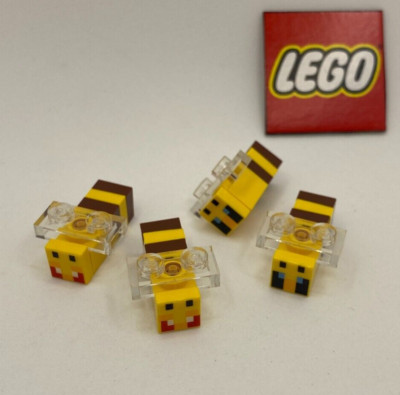 Lego Minecraft Angry Bee + Neutral Bee Lot of (4X) Minifigures - New 🐝 ...