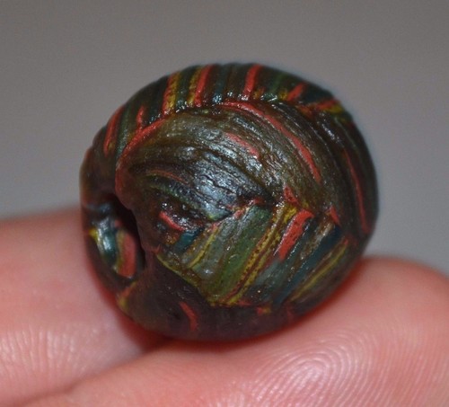 Ancient Medieval Islamic Fustat Fused Rod Morphia / Morfia Glass Bead ...