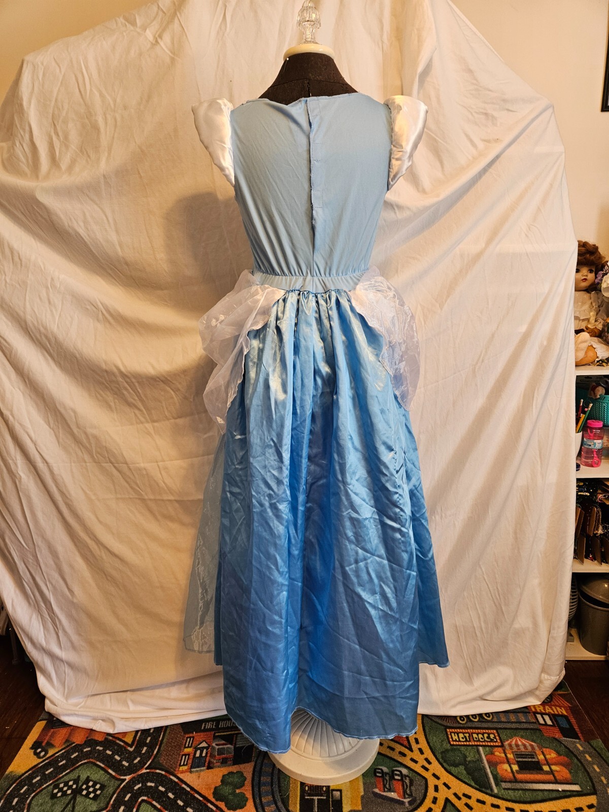 White and Blue Disney Princess Cinderella Dress Size … - Gem