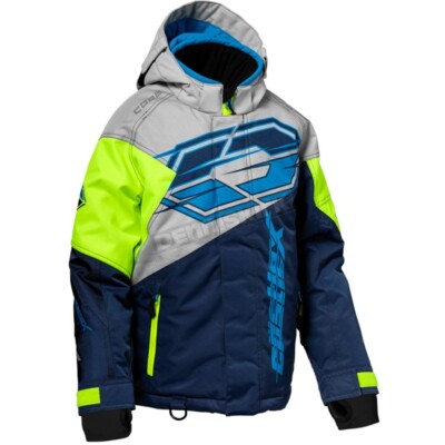 CODE-G3 YOUTH JACKET NAVY/PROCESS BLUE/HI-VIS MD Snowmobiling ...