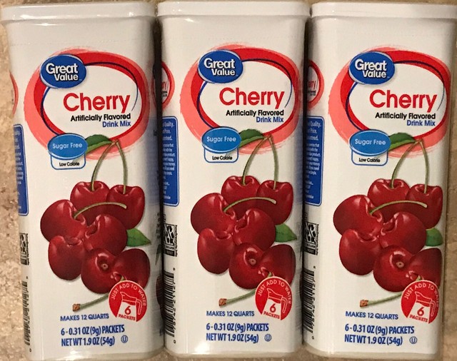 Great Value Cherry Drink Mix 1.9 Oz Canister for sale online | eBay