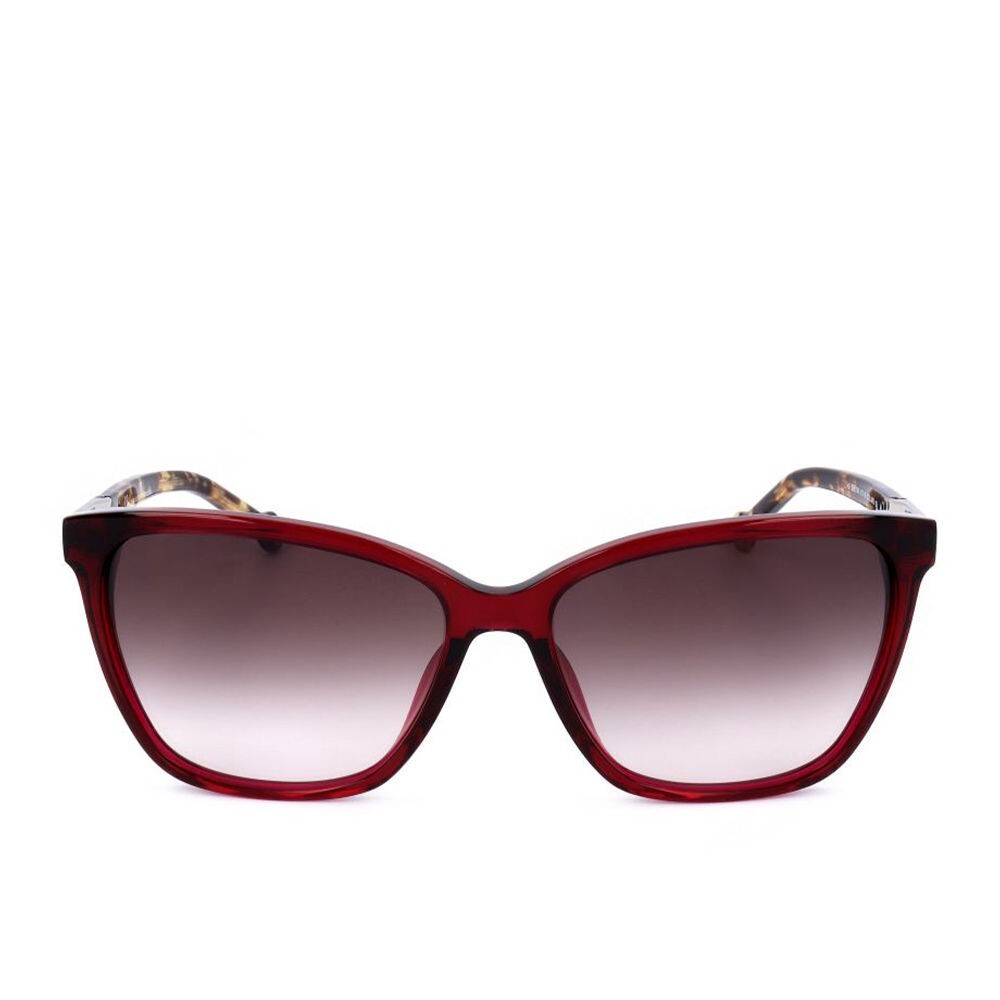 Carolina Herrera SHE796 0AFD Burgundy Cat Eye Plastic Sunglasses 57-16 ...