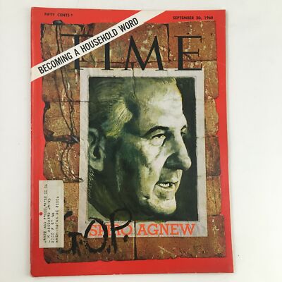 Time Magazine September 20 1968 Vol. 92 No. 12 Spiro Theodore Agnew | eBay