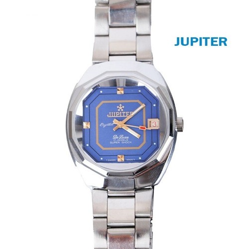 JUPITER Manual wind Swiss Made Watch For Men Stainless Steel Silver ...