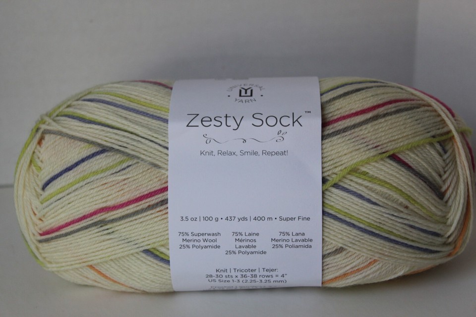 Zesty Socks by Universal Yarn -Discontinued-sold per skein- 6 color ...