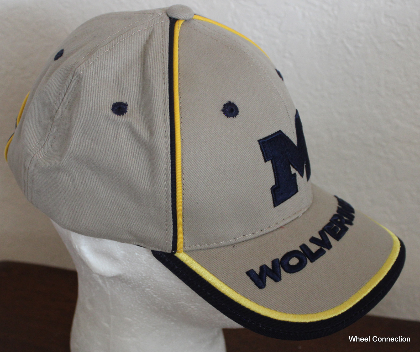 University of Michigan Wolverines beige Hat embroidered NCAA college ...