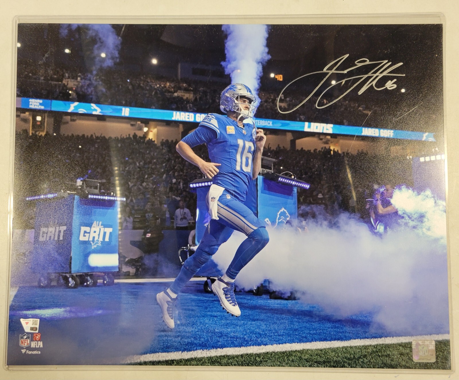 JARED GOFF SIGNED DETROIT LIONS 16X20 PHOTO FANATICS QR | eBay