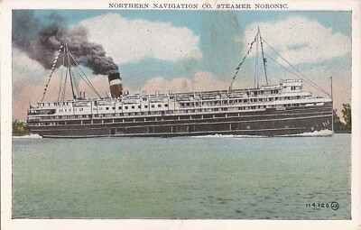 Steamship SS Noronic - Northern Navigation Company - Great Lakes ...