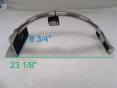 NITRO Z19 SWING DOWN SINGLE STEP LADDER STAINLESS STEEL 187373 MARINE ...