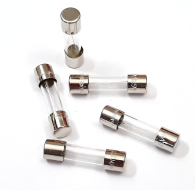 PACK OF 5 NEW GMA-6A BUSS BUSSMANN FUSES 6A 125V 5mm x 20mm FAST BLOW ...