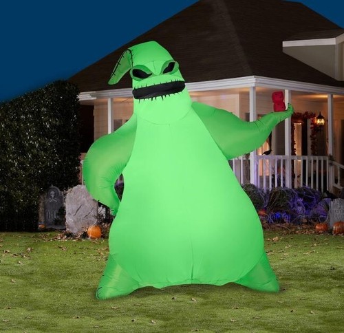 Gemmy Giant Airblown Inflatable Oogie Boogie, Green 10.5ft #229437 | eBay
