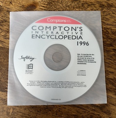 Compton's Interactive Encyclopedia PC CD-ROM for Windows. SoftKey ...
