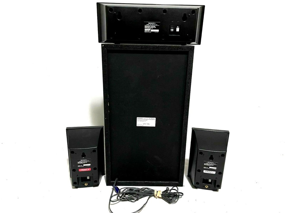SONY SS-WS102 Subwoofer SS-CT101 Center & (2) TS-102 Satellite Speakers ...