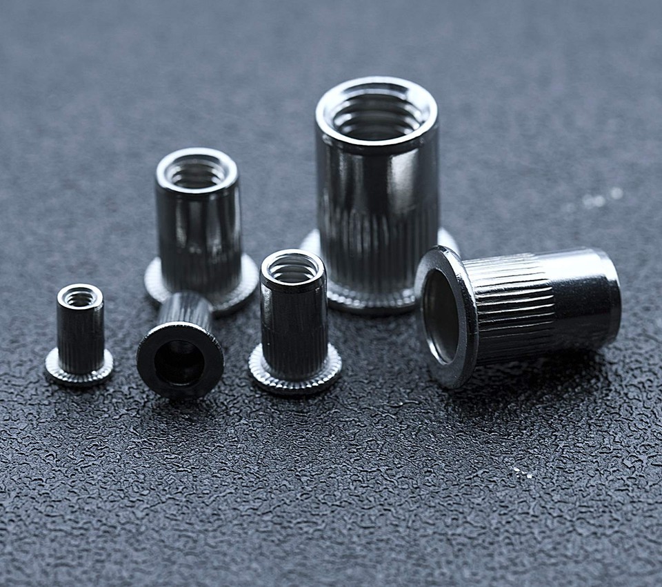 175PCS 304 Stainless Steel Rivet Nut Threaded Rivetnut Insert Nutsert ...