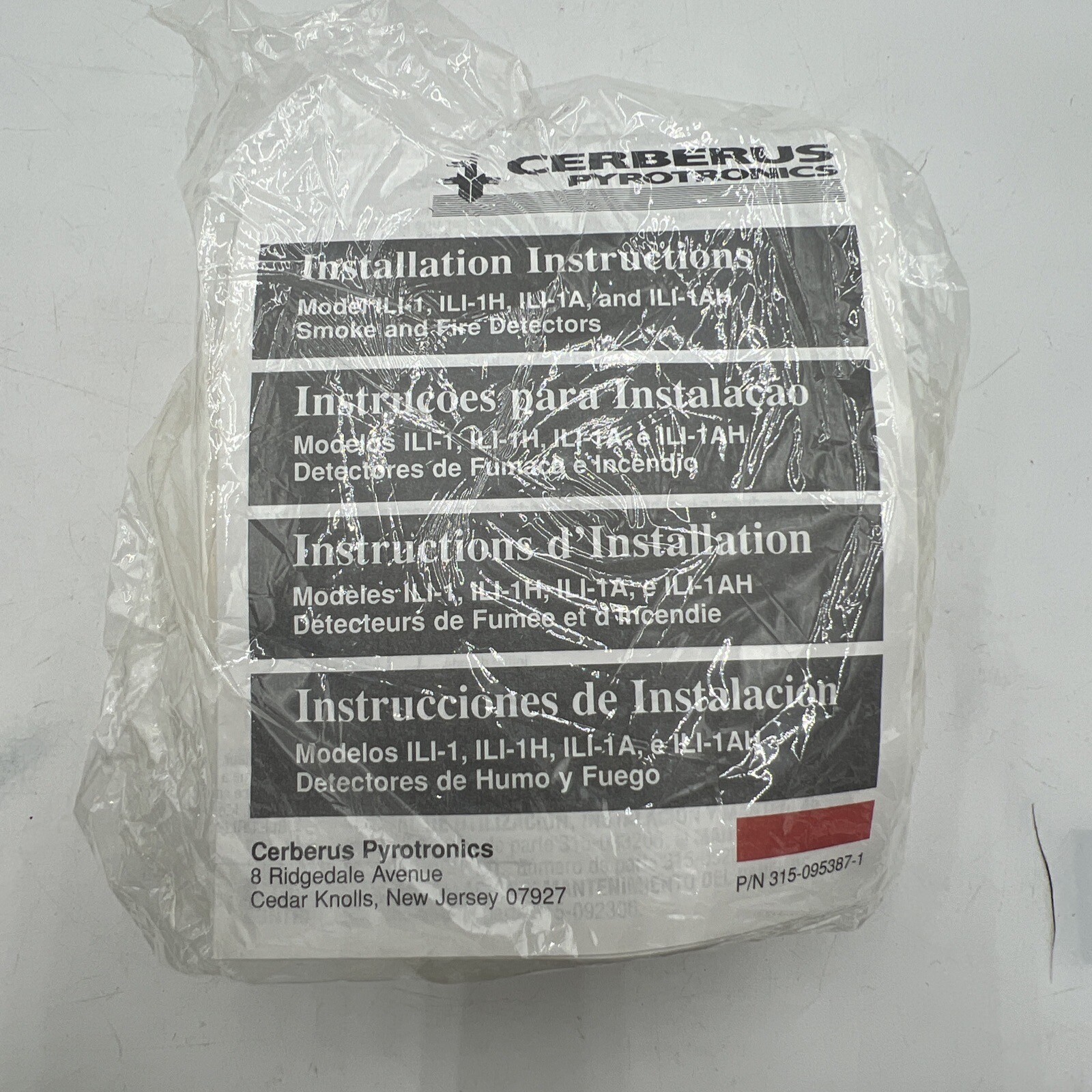 Siemens Cerberus PYROTRONICS Ili-1 Fire Alarm Ionization Smoke Detector ...