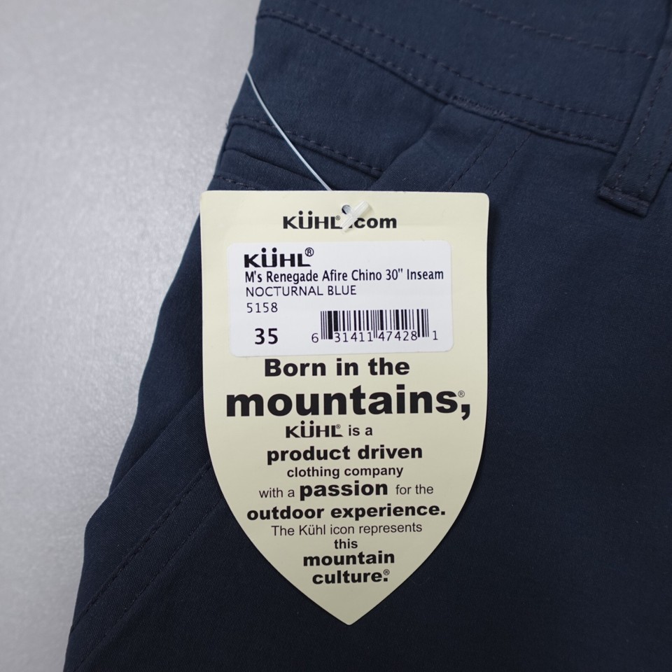 Kuhl Men's Renegade Afire Lightweight Performance Chino Pants Nocturnal ...