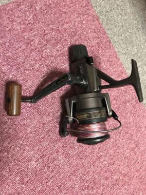 SHIMANO CARBOMATIC Spinning Vintage Reel Fishing Jack Mackerel Seabass ...