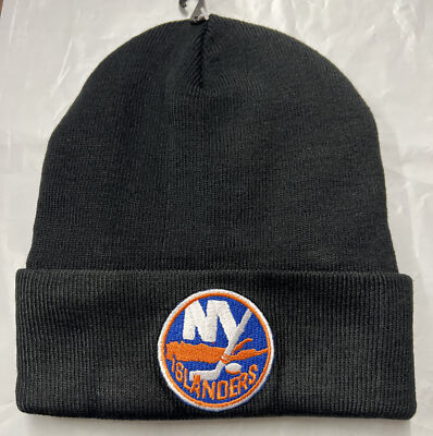 New York islanders LINED winter hat black cuffed Beanie cap | eBay